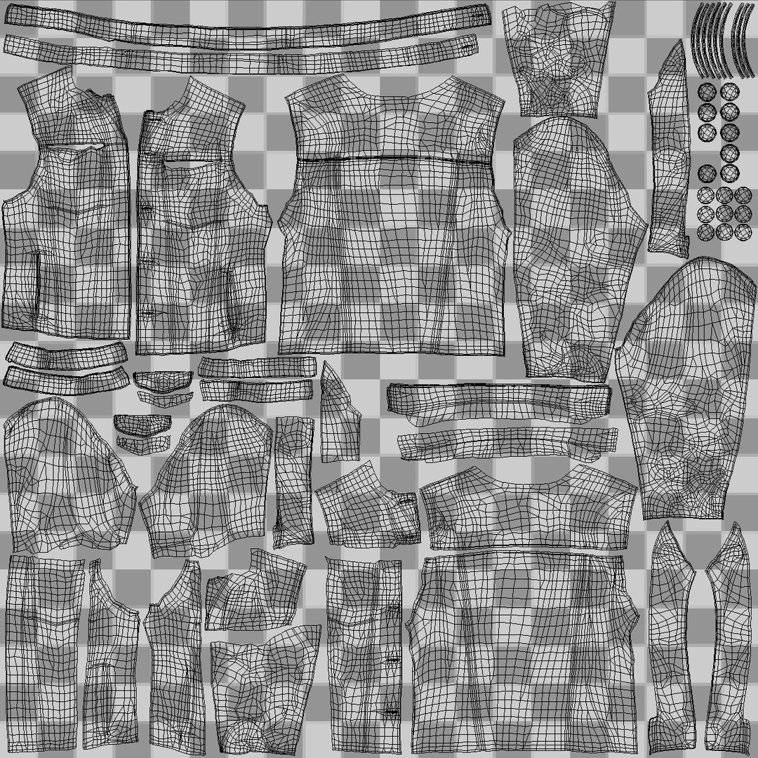 3D Mesh Jackets 2 - Model - TurboSquid 1653672