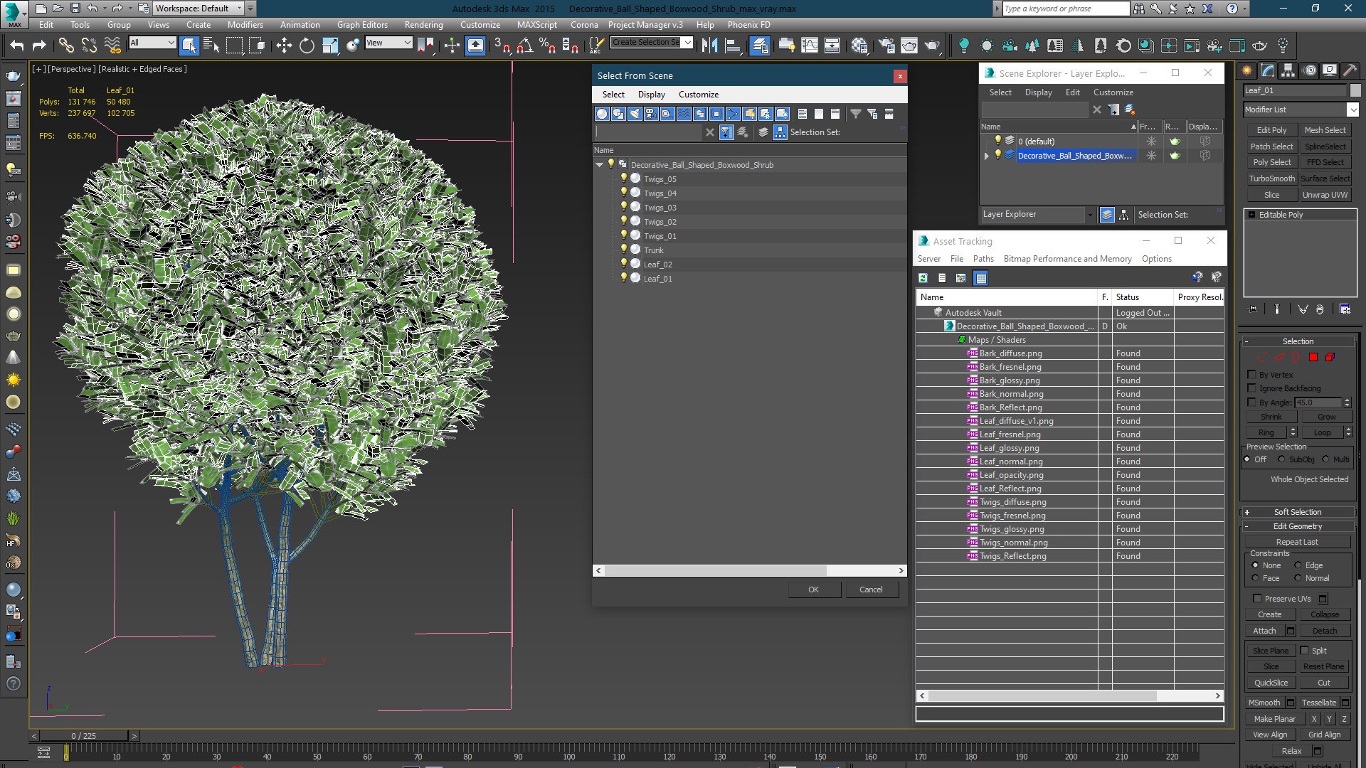 Decorative ball shaped boxwood 3D model - TurboSquid 1575080