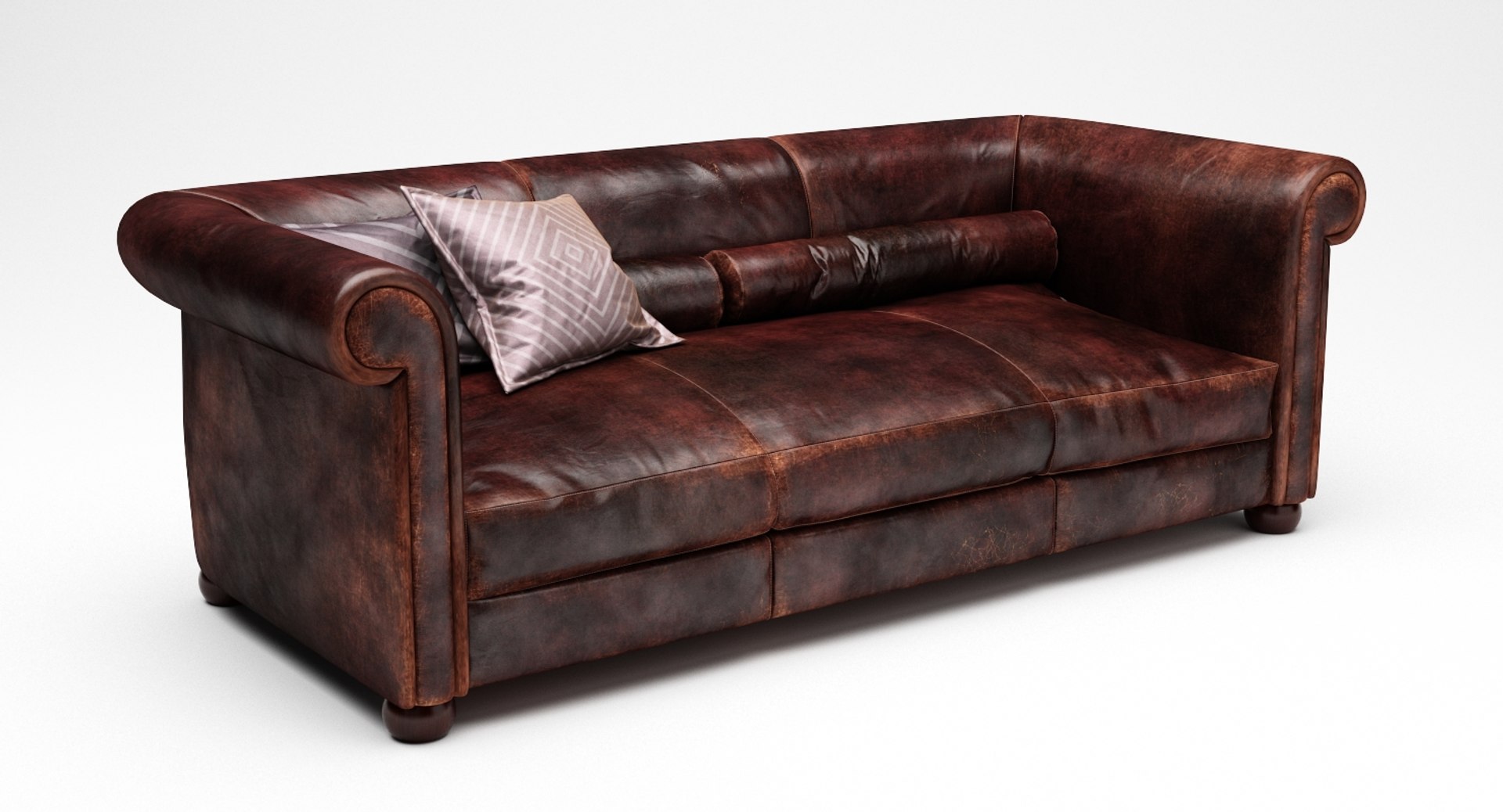 Baxter alfred leather sofa 3D model - TurboSquid 1222263