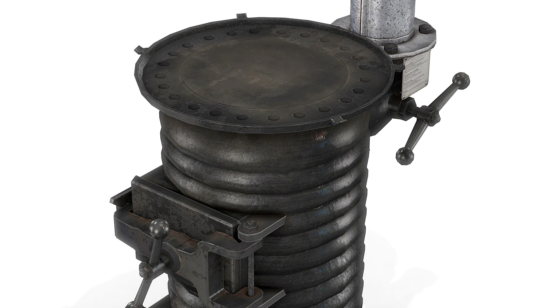 Ww2 German Bunker Stove Model - TurboSquid 1386959