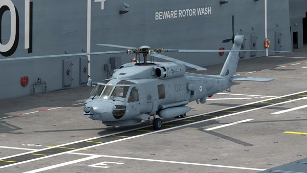 HMAS Adelaide LHD with Helicopters 3D - TurboSquid 1752059
