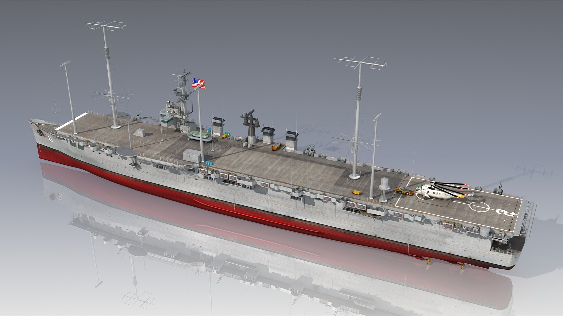 USS Wright CC-2 Converted To The Command Ship Model - TurboSquid 2197023