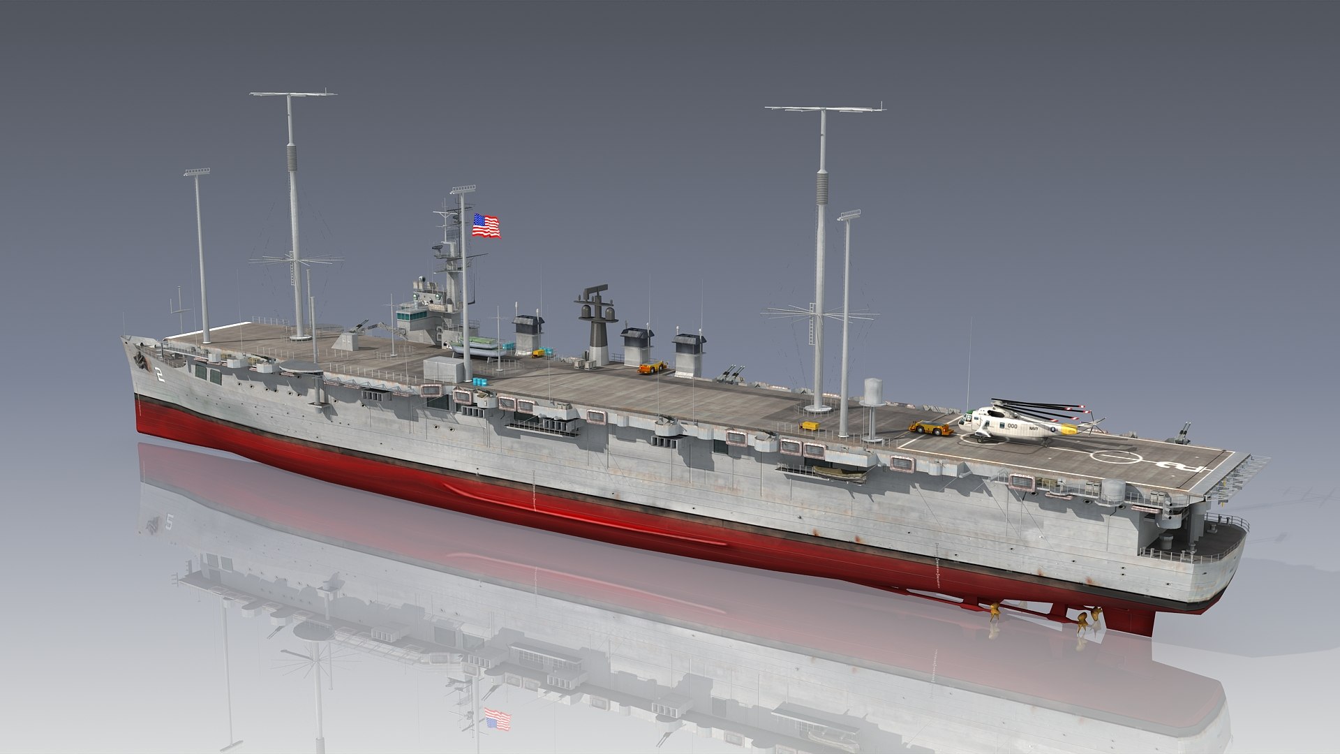 USS Wright CC-2 Converted To The Command Ship Model - TurboSquid 2197023