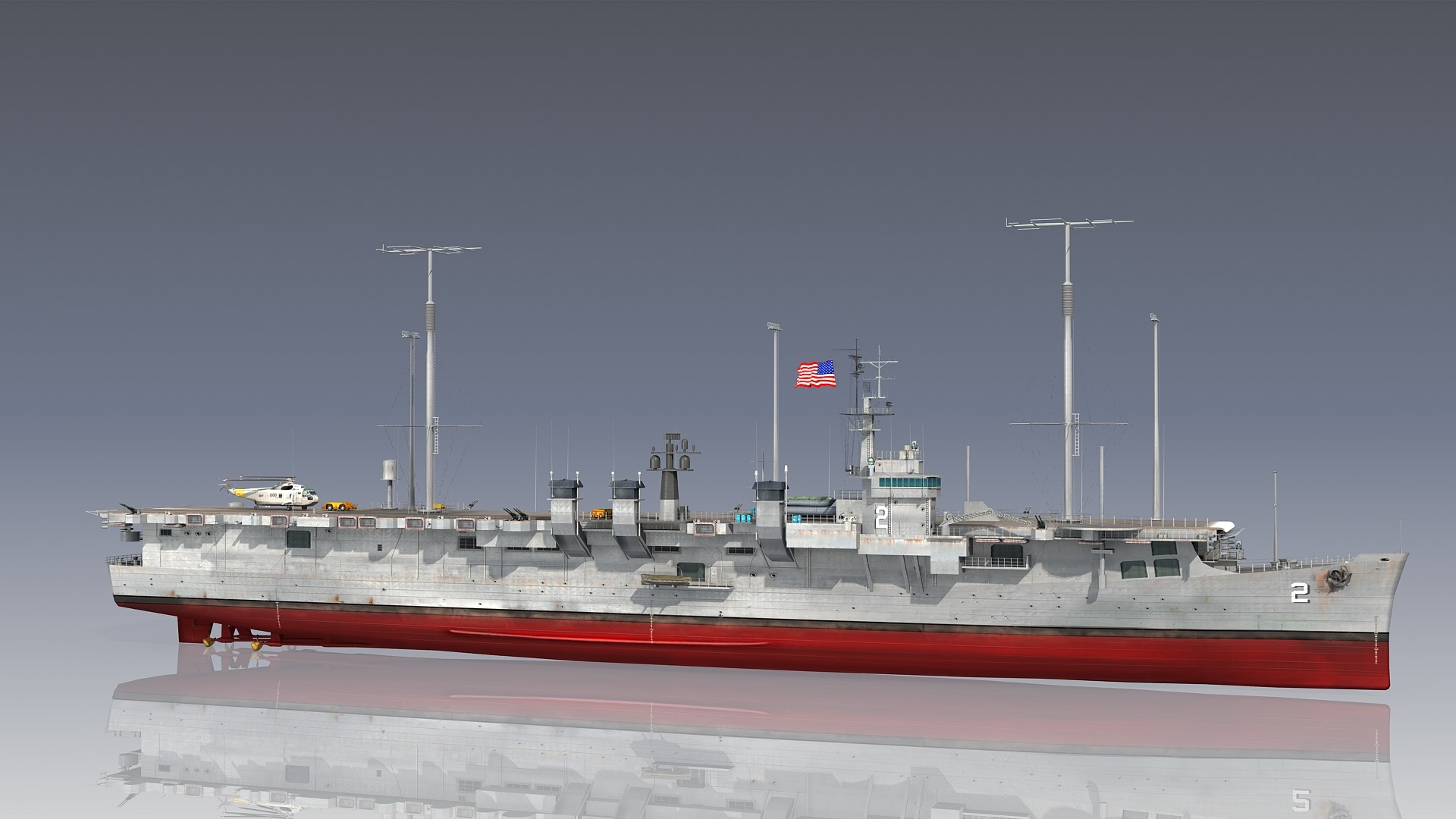 USS Wright CC-2 Converted To The Command Ship Model - TurboSquid 2197023