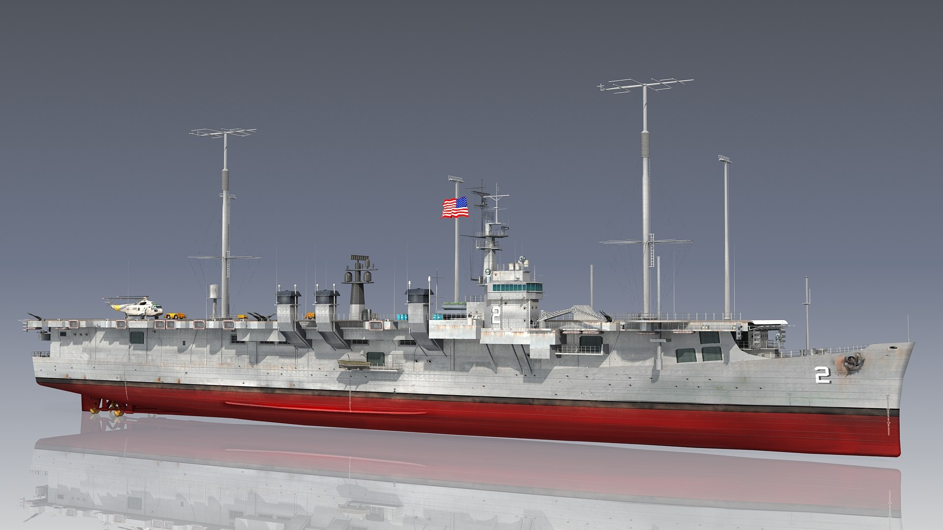 USS Wright CC-2 Converted To The Command Ship Model - TurboSquid 2197023