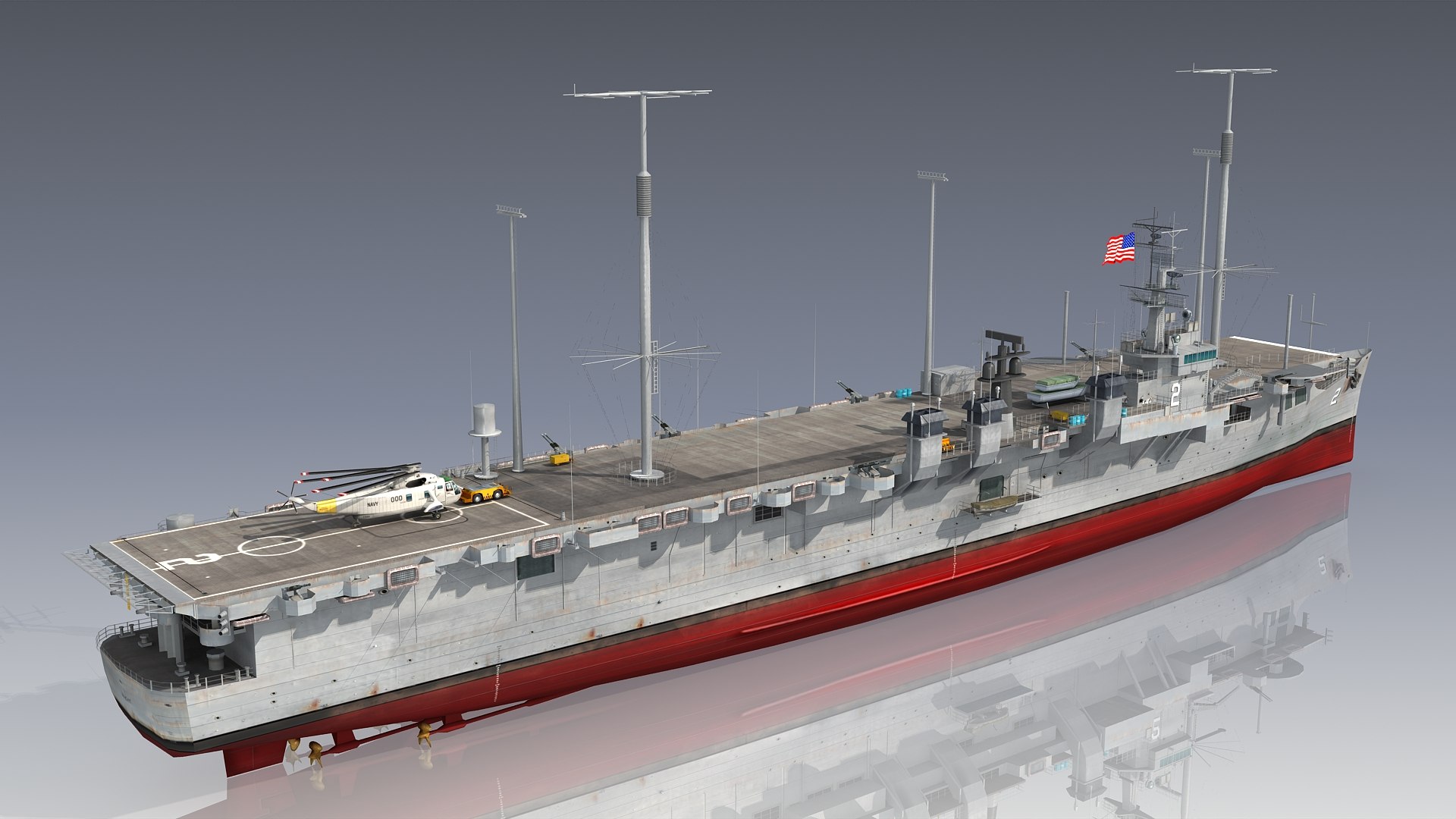 USS Wright CC-2 Converted To The Command Ship Model - TurboSquid 2197023