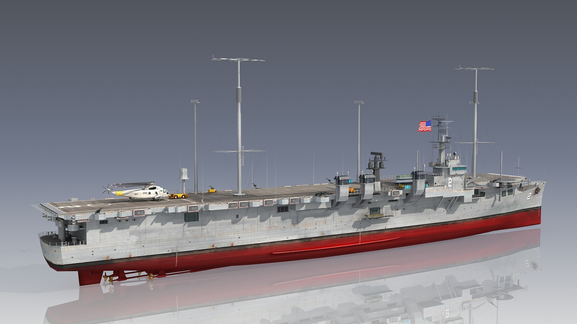 USS Wright CC-2 Converted To The Command Ship Model - TurboSquid 2197023