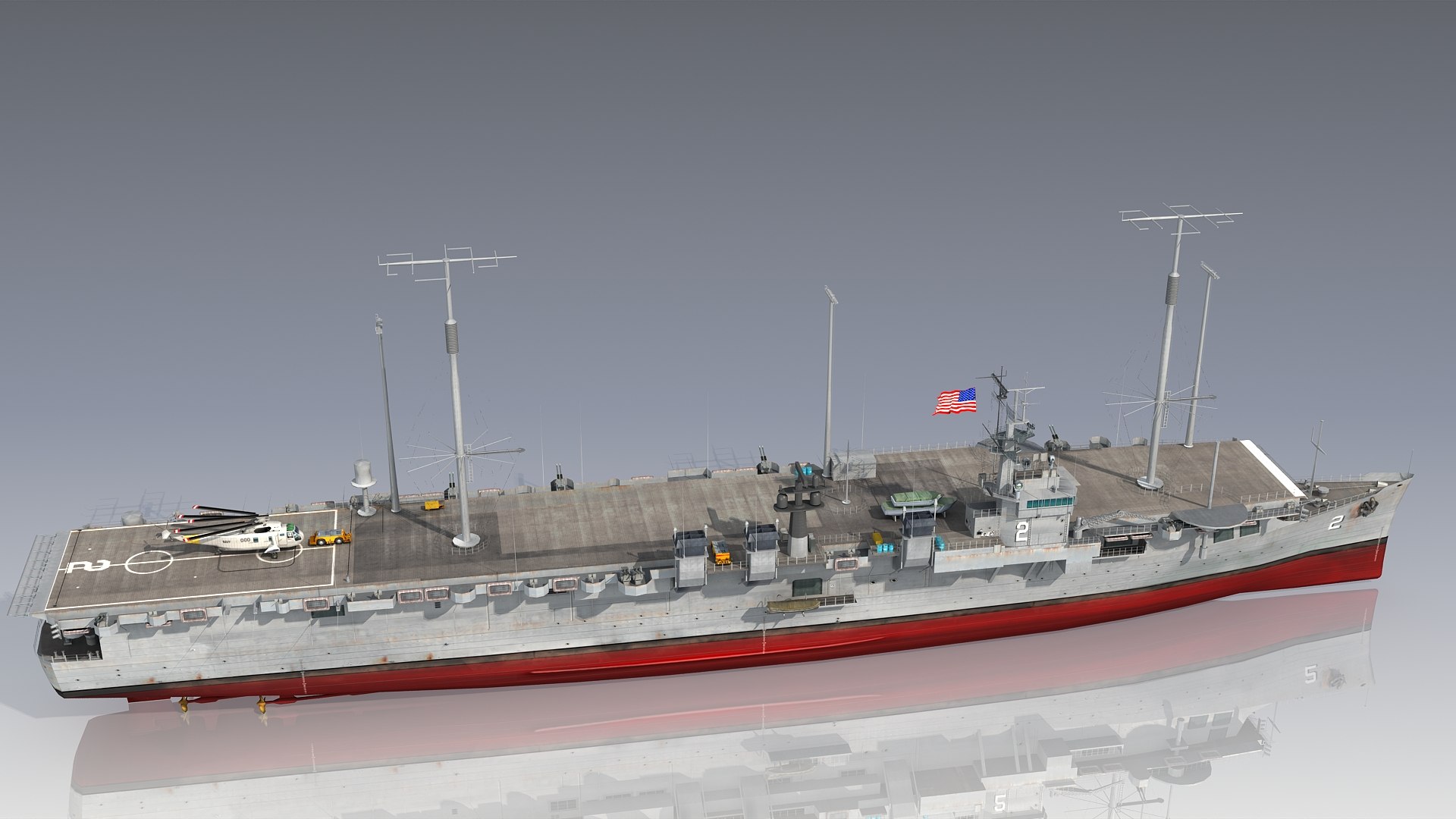 USS Wright CC-2 Converted To The Command Ship Model - TurboSquid 2197023