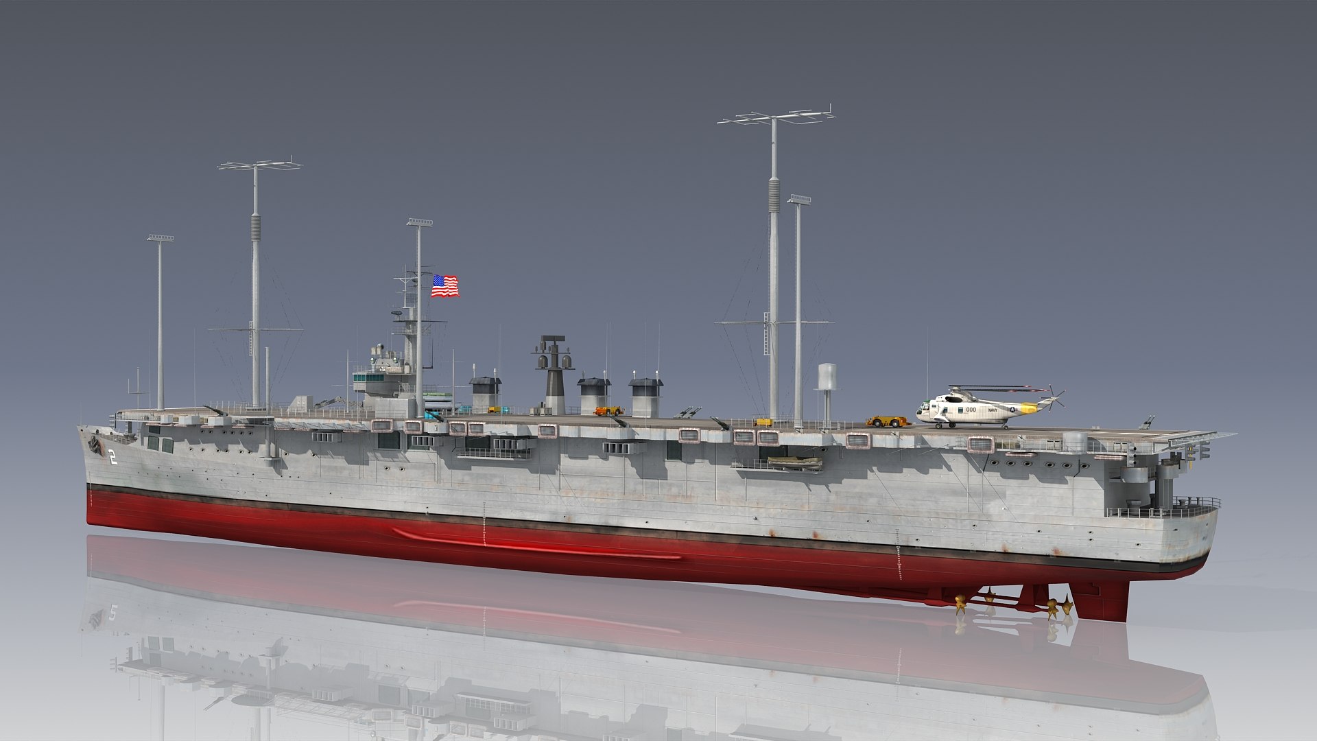 USS Wright CC-2 Converted To The Command Ship Model - TurboSquid 2197023