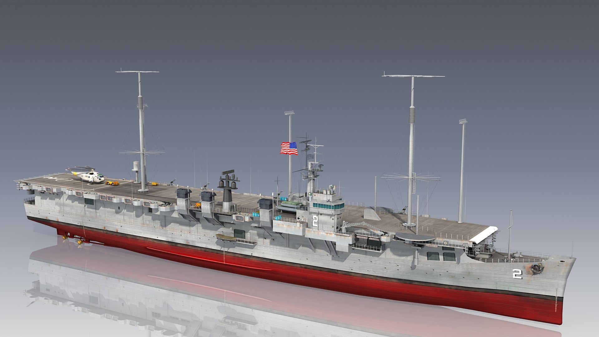 USS Wright CC-2 Converted To The Command Ship Model - TurboSquid 2197023