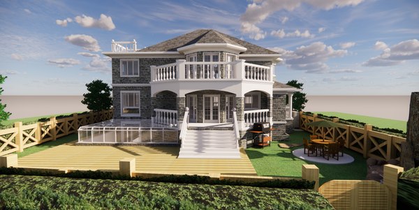 Luxury house modern classic exterior design -A10 3D model - TurboSquid ... Luxury house modern classic exterior design -A10 3D model - TurboSquid ...