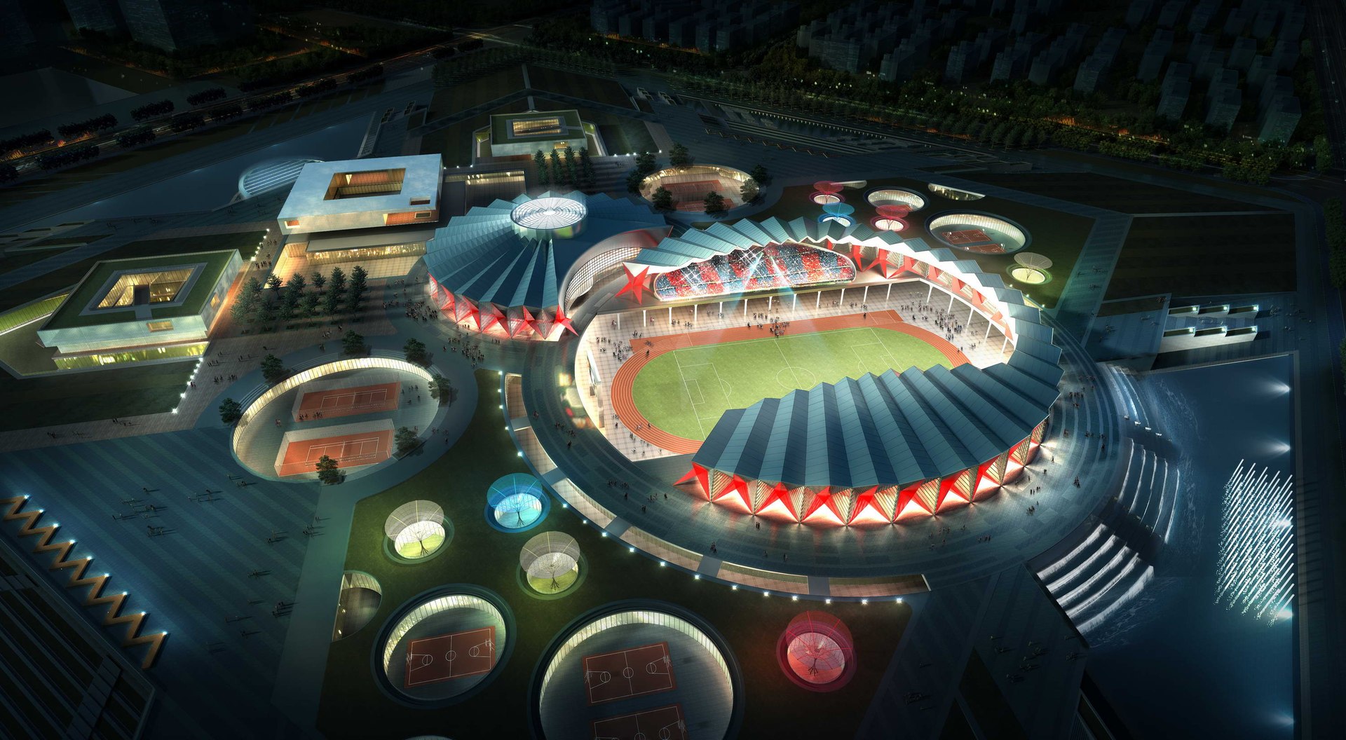 Sports Stadium 3d Model