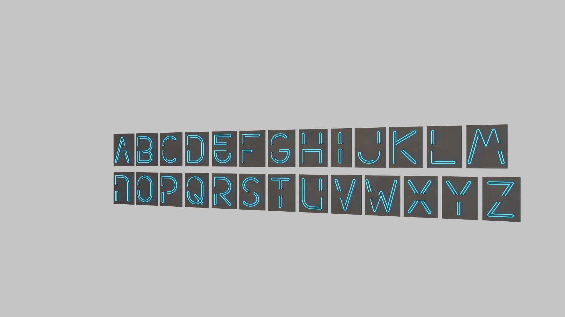 Neon Letter V4 3D Model - TurboSquid 1811276