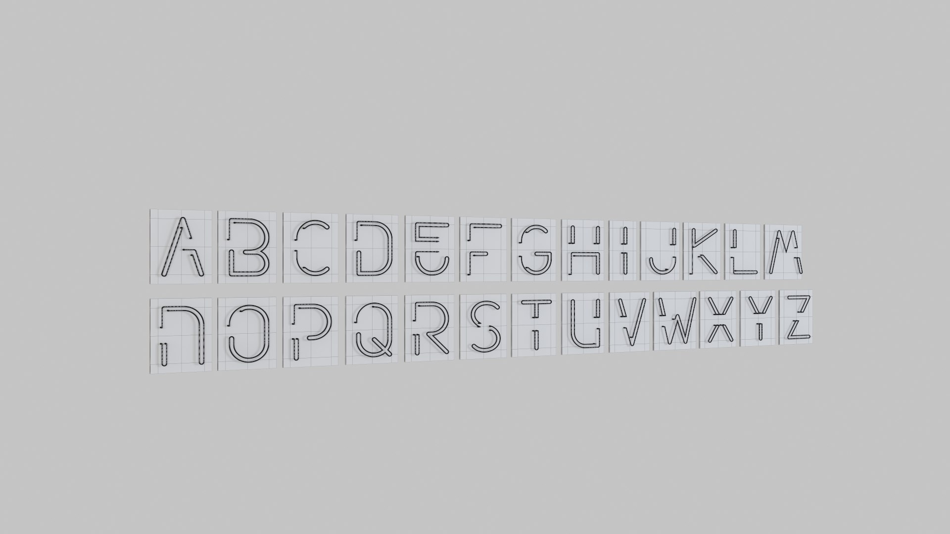 Neon Letter V4 3D Model - TurboSquid 1811276