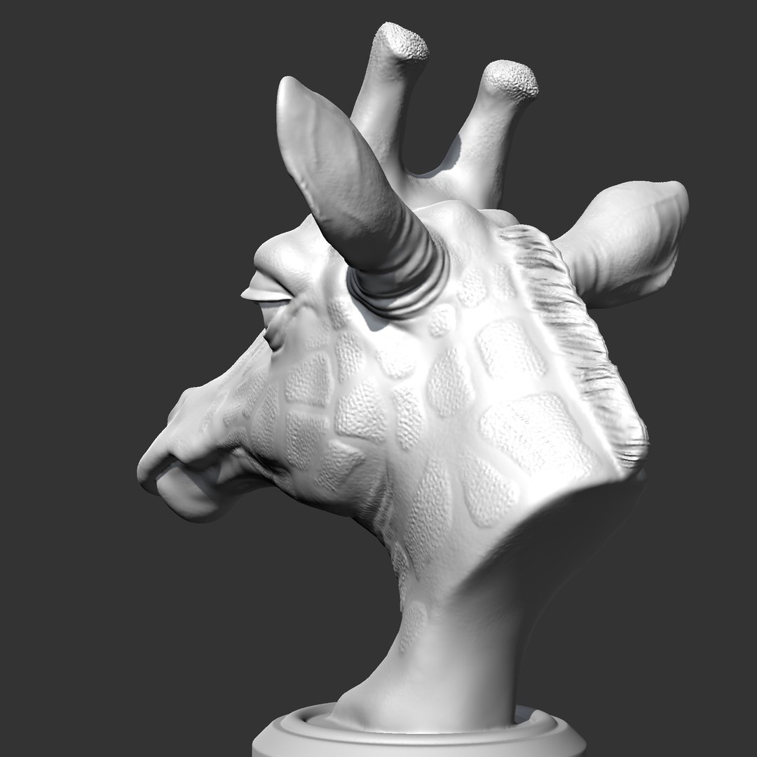 Giraffe Head AM13 3D print model 3D model - TurboSquid 2065463