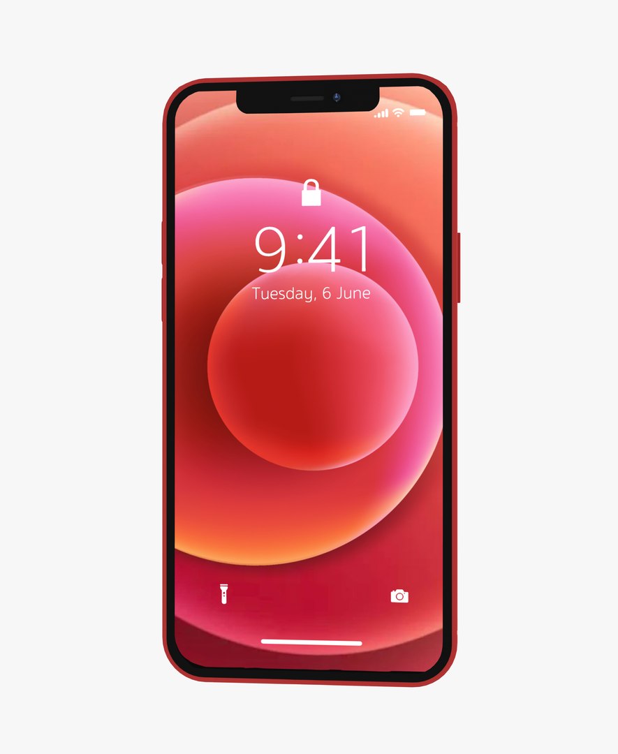 Iphone Red 3D Model - TurboSquid 1620829