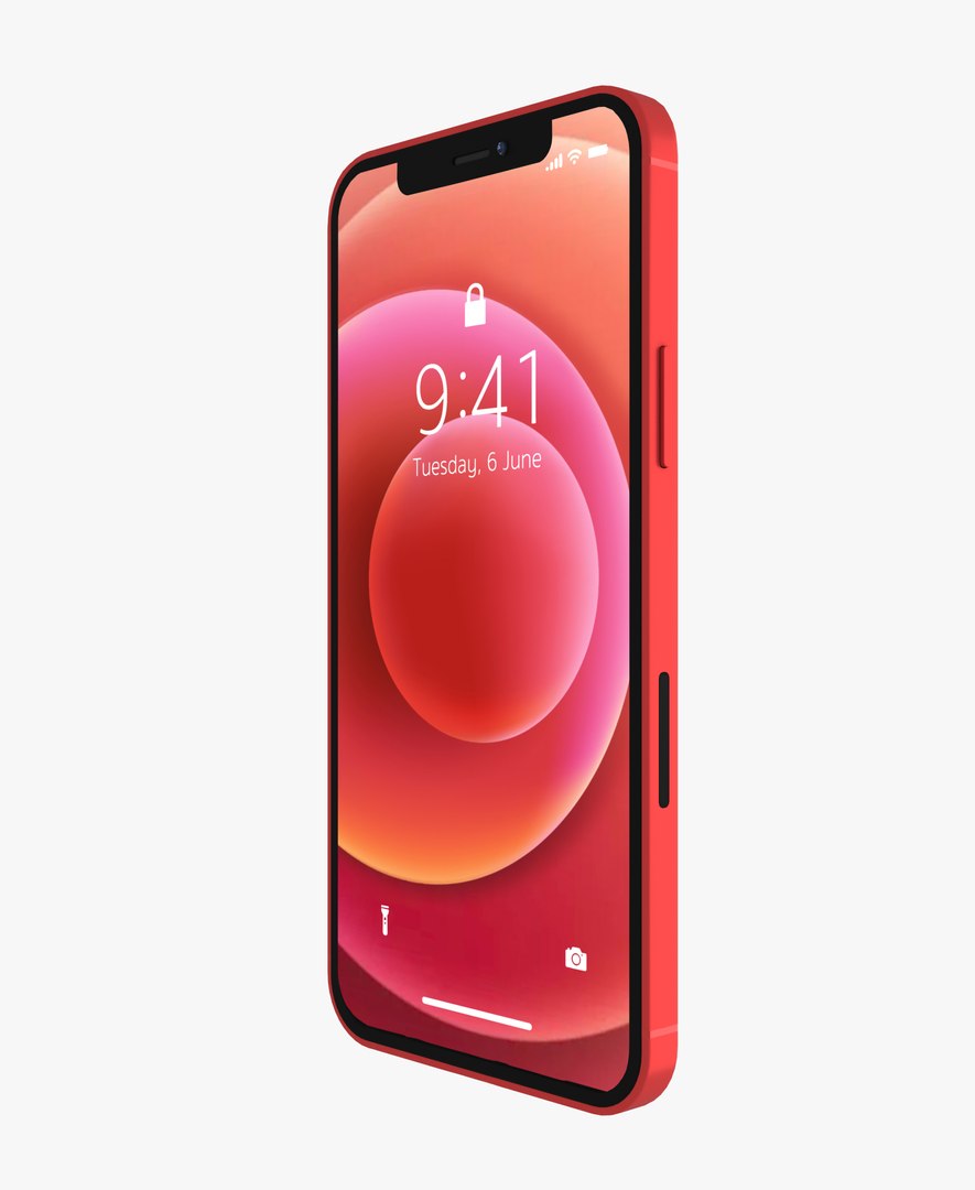 Iphone Red 3D Model - TurboSquid 1620829
