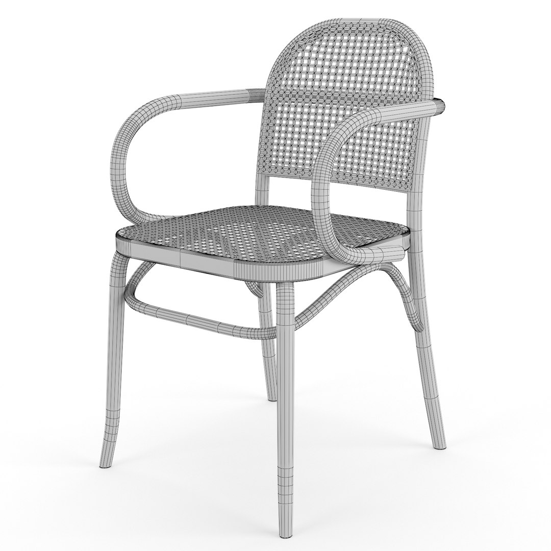 Chair armchair braided 3D model - TurboSquid 1563132