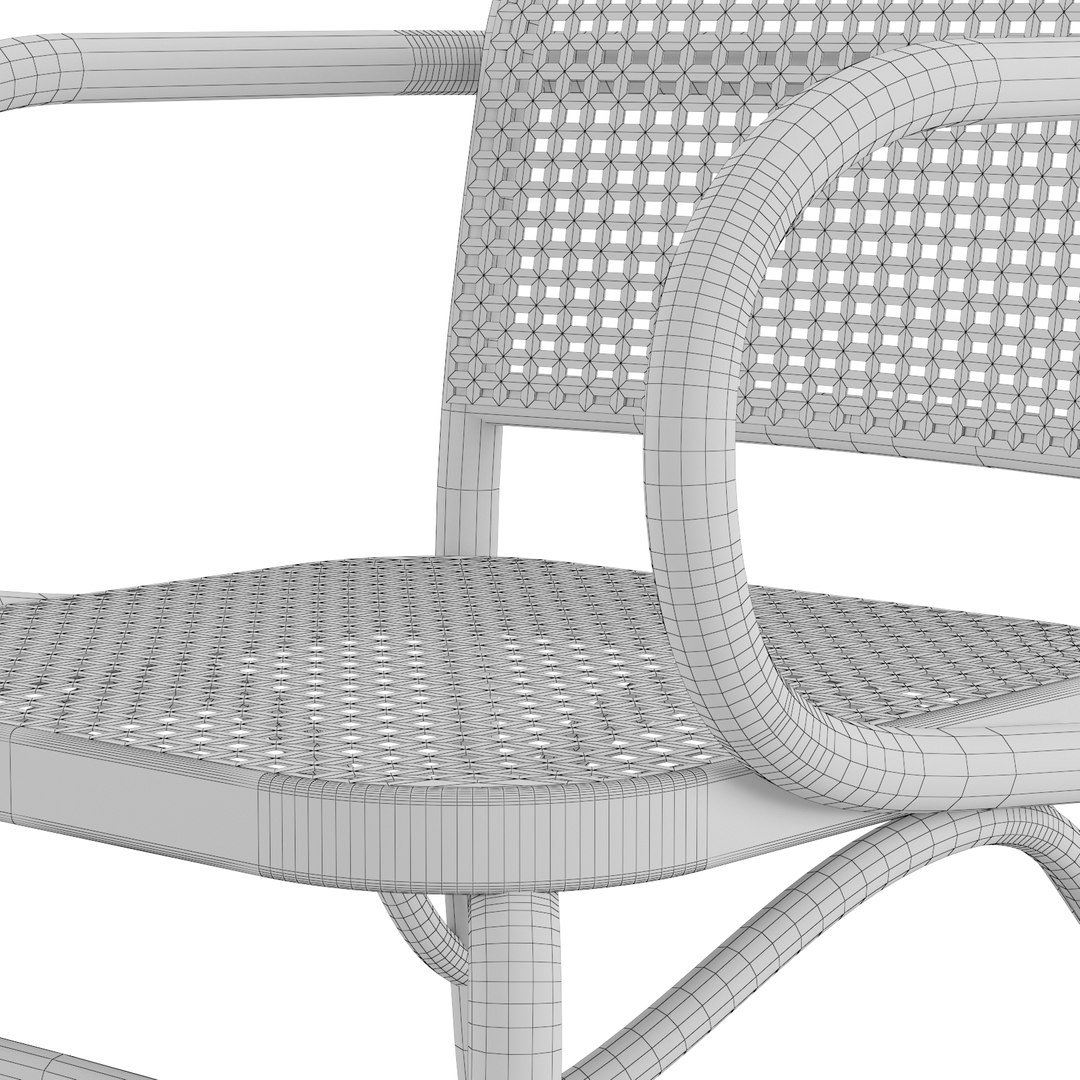Chair armchair braided 3D model - TurboSquid 1563132