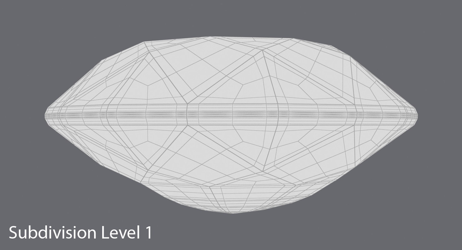 3d Oval Sapphire Model