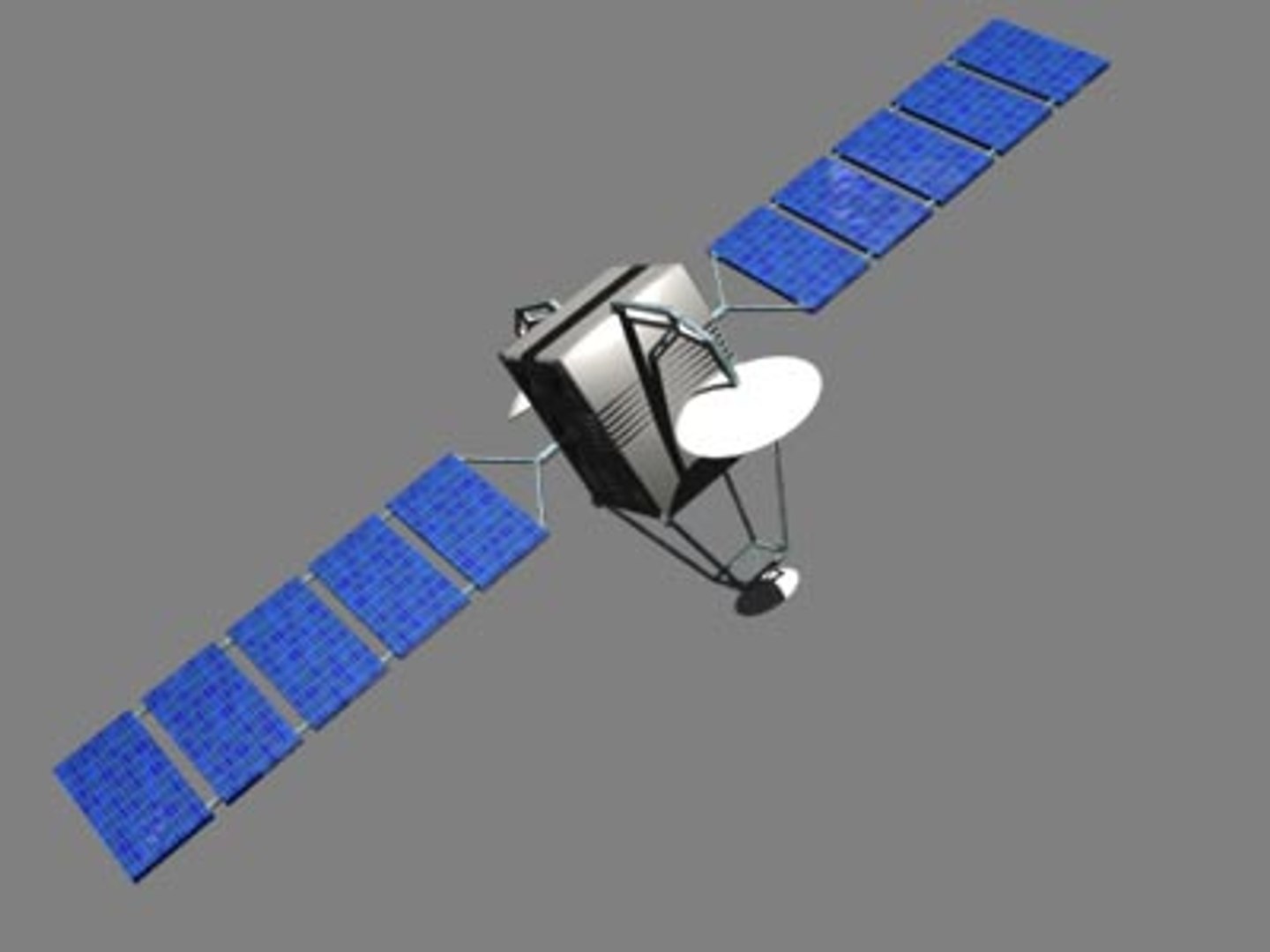 Communication Sattelite Orbital 3d 3ds