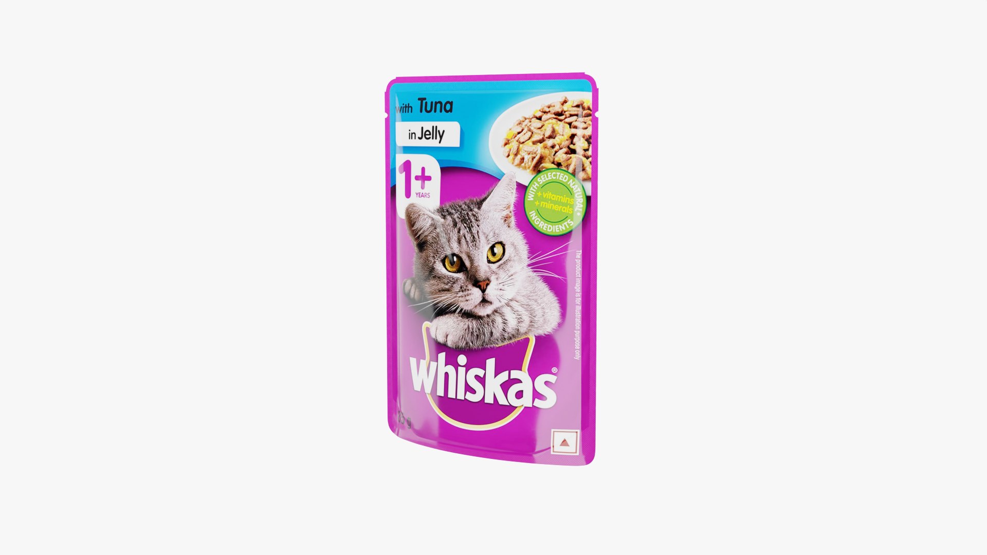 3D Model Whiskas Tuna Jelly Cat Food - TurboSquid 2175612