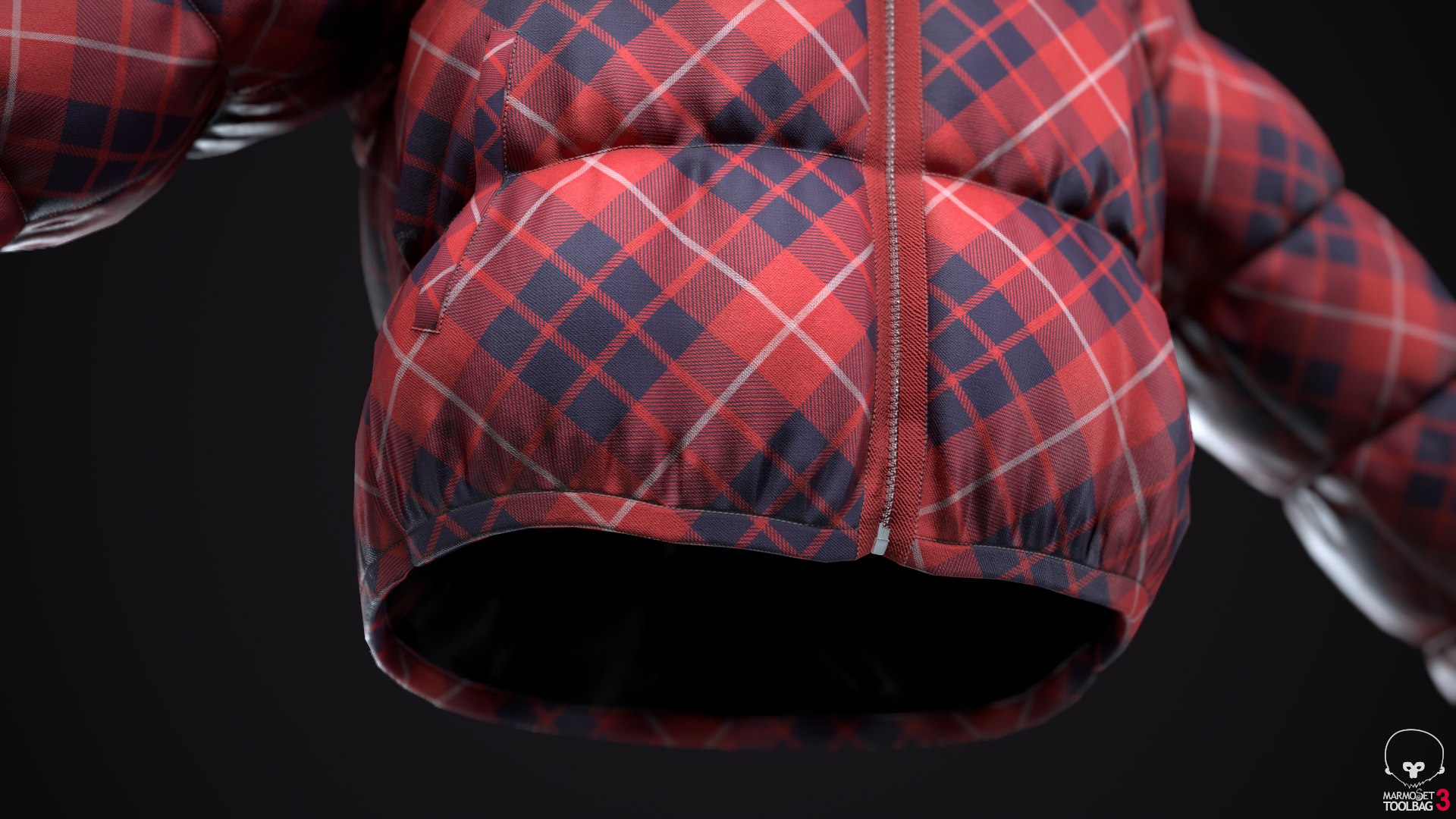 Red Winter Jacket 3D - TurboSquid 1787699