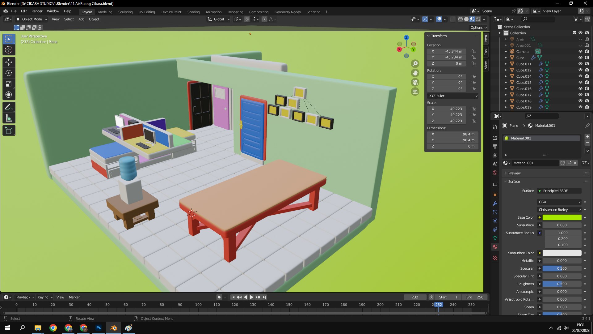 3D Ruang Cikara Model - TurboSquid 2024140