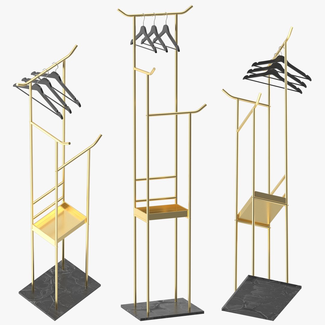 Floor Coat Rack 3D Model - TurboSquid 2083982