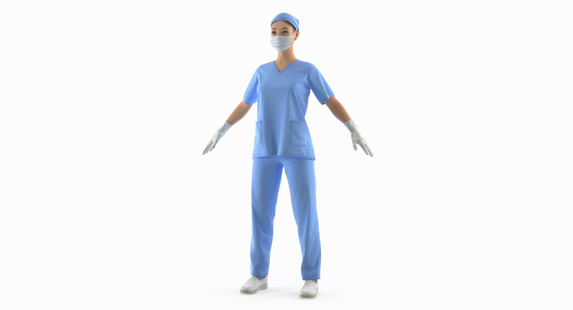 Asian Female Surgeon Rigged 3D Model - TurboSquid 1433591