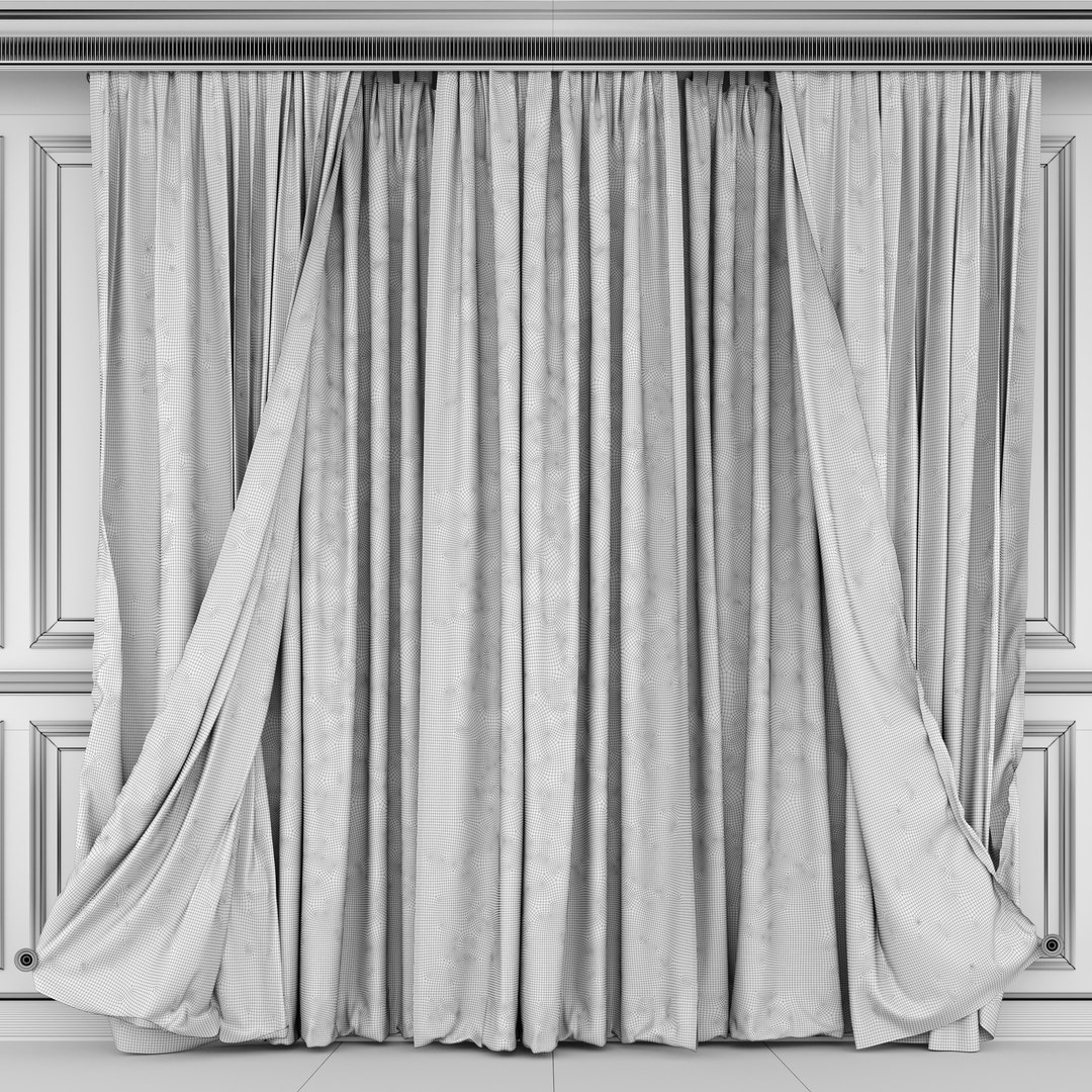 Curtain Set 493C Model - TurboSquid 1920296