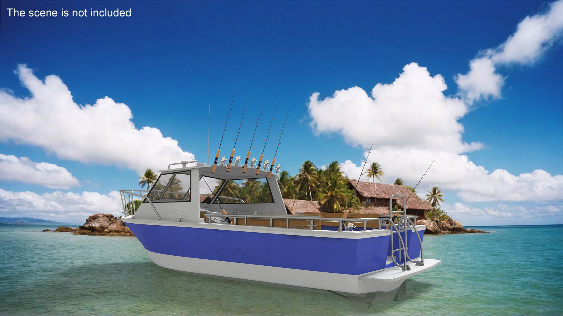 Fishing Charter Boat 3D Model - TurboSquid 2388679