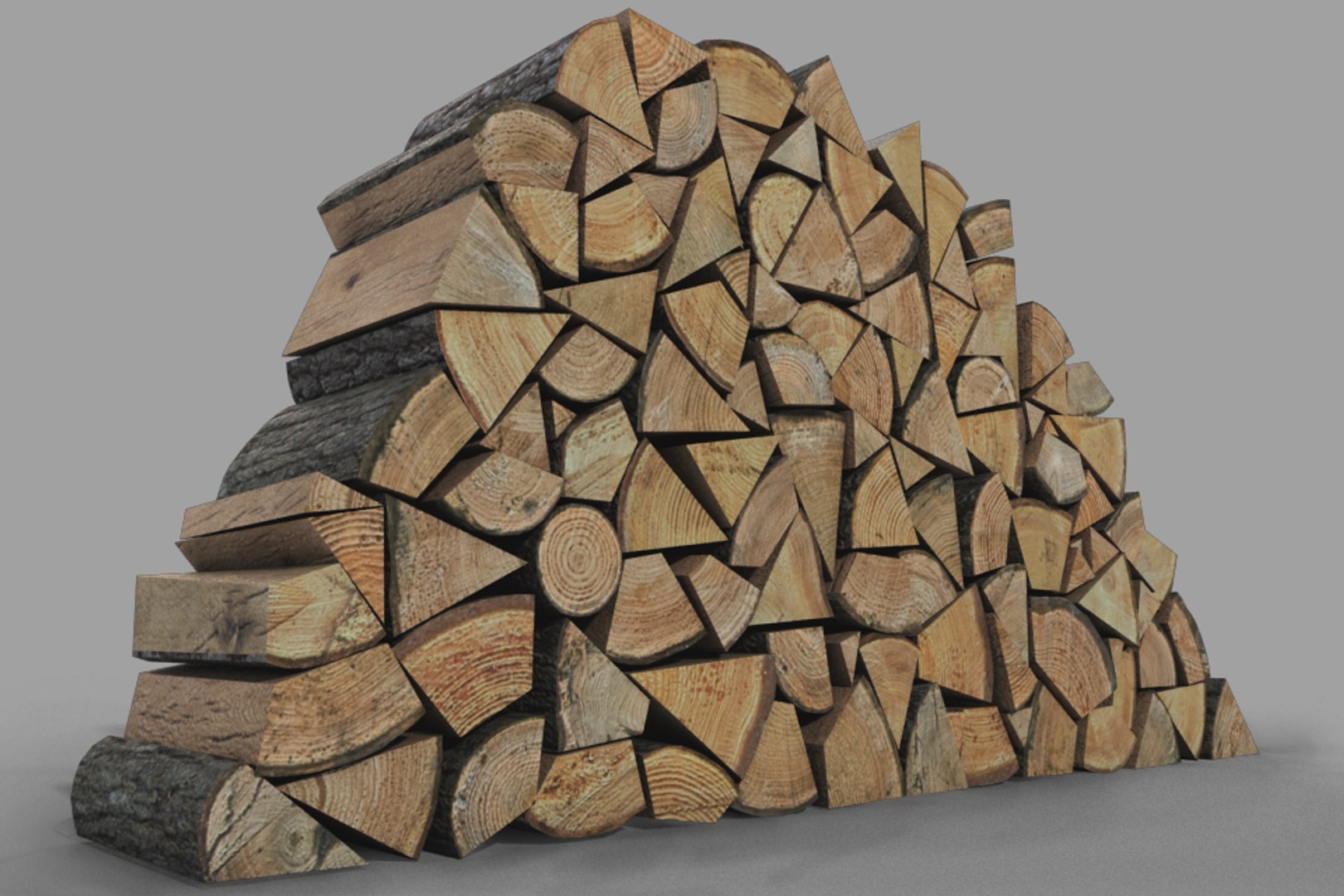 3d Model Realistic Logs