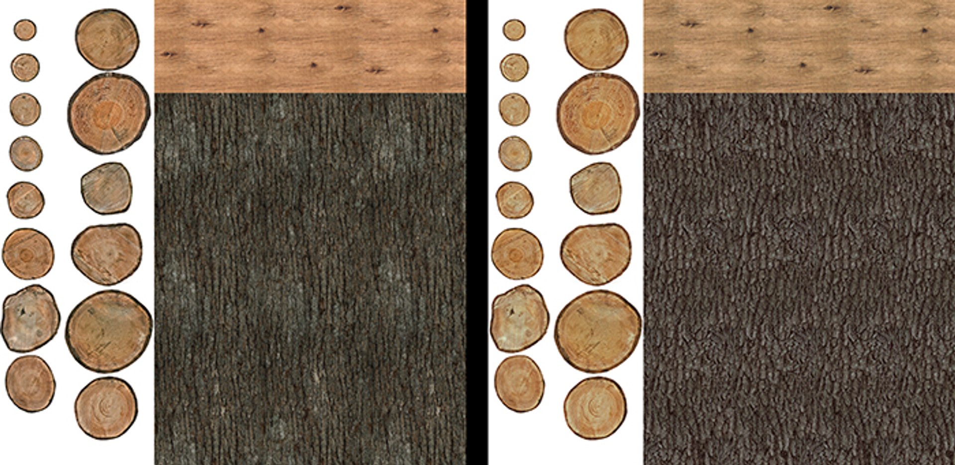 3d Model Realistic Logs