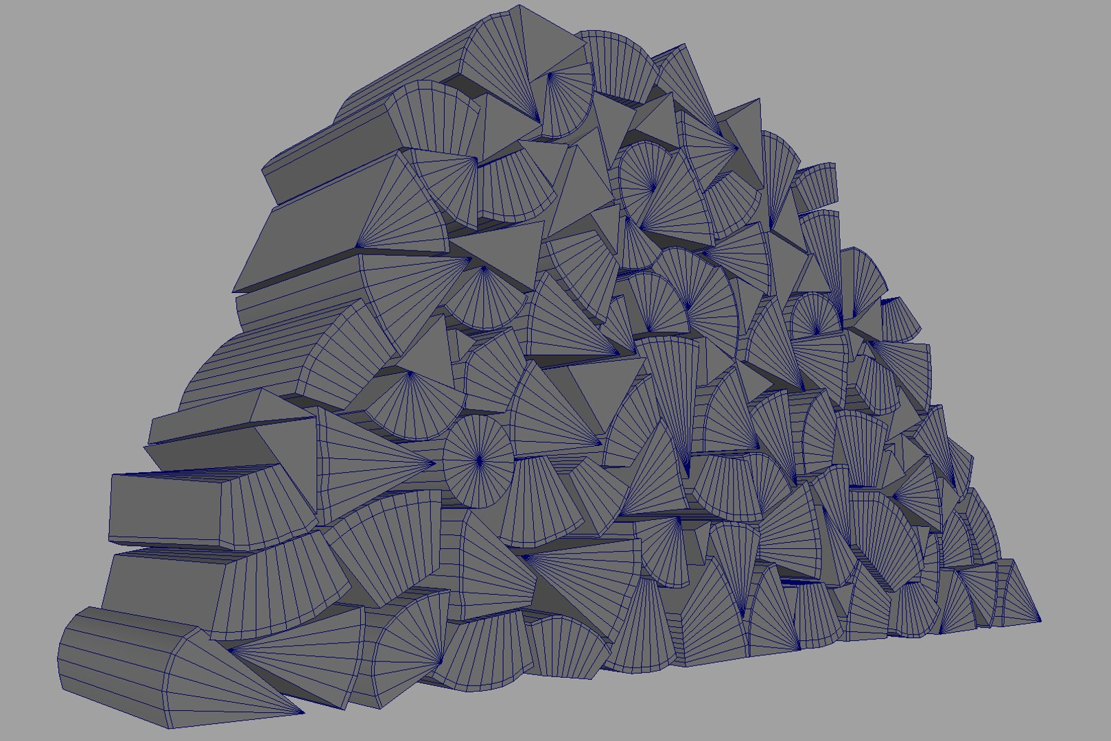 3d Model Realistic Logs