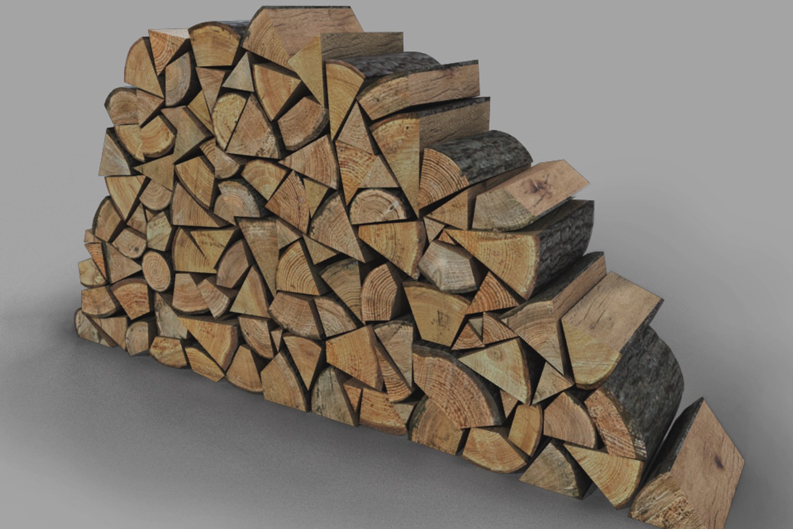 3d Model Realistic Logs
