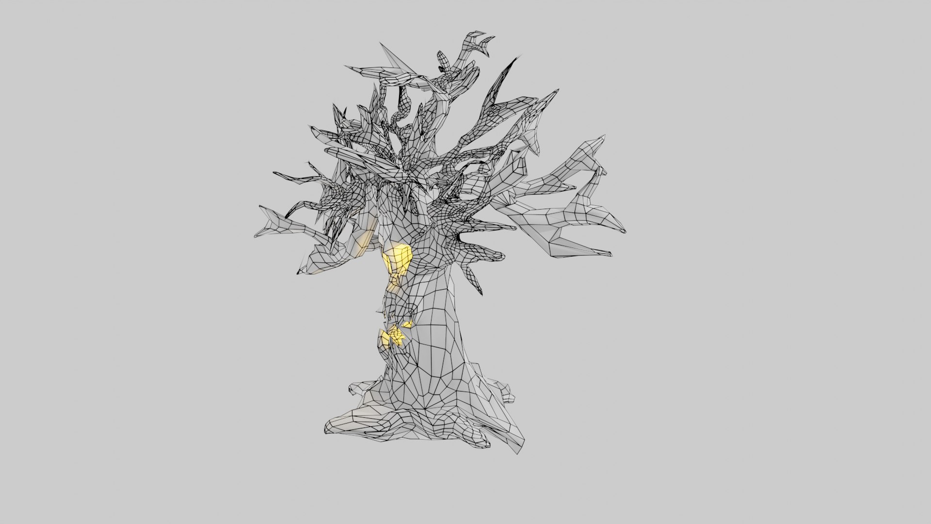 LowPoly Scary Tree 3D Model - TurboSquid 2018362