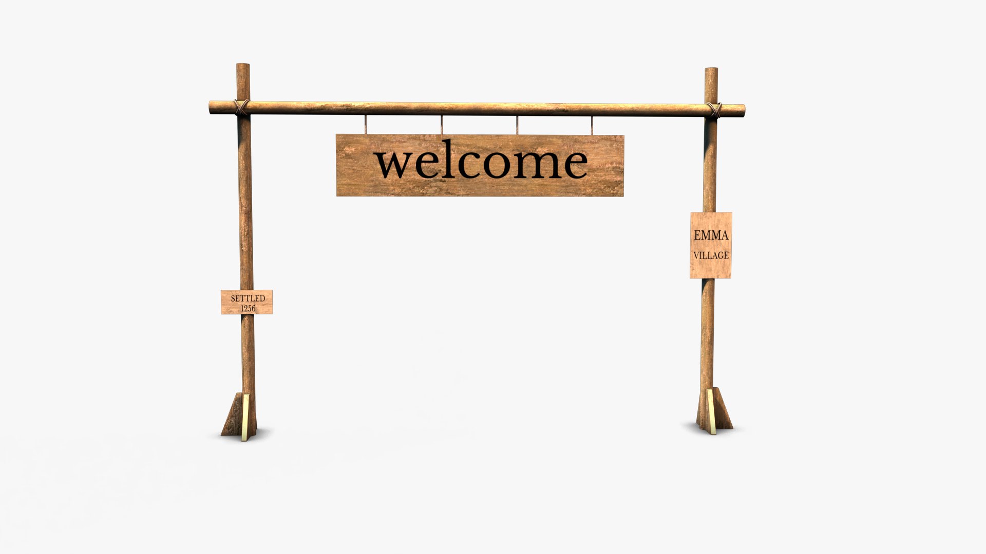 3D Welcomegate Model - TurboSquid 2009037