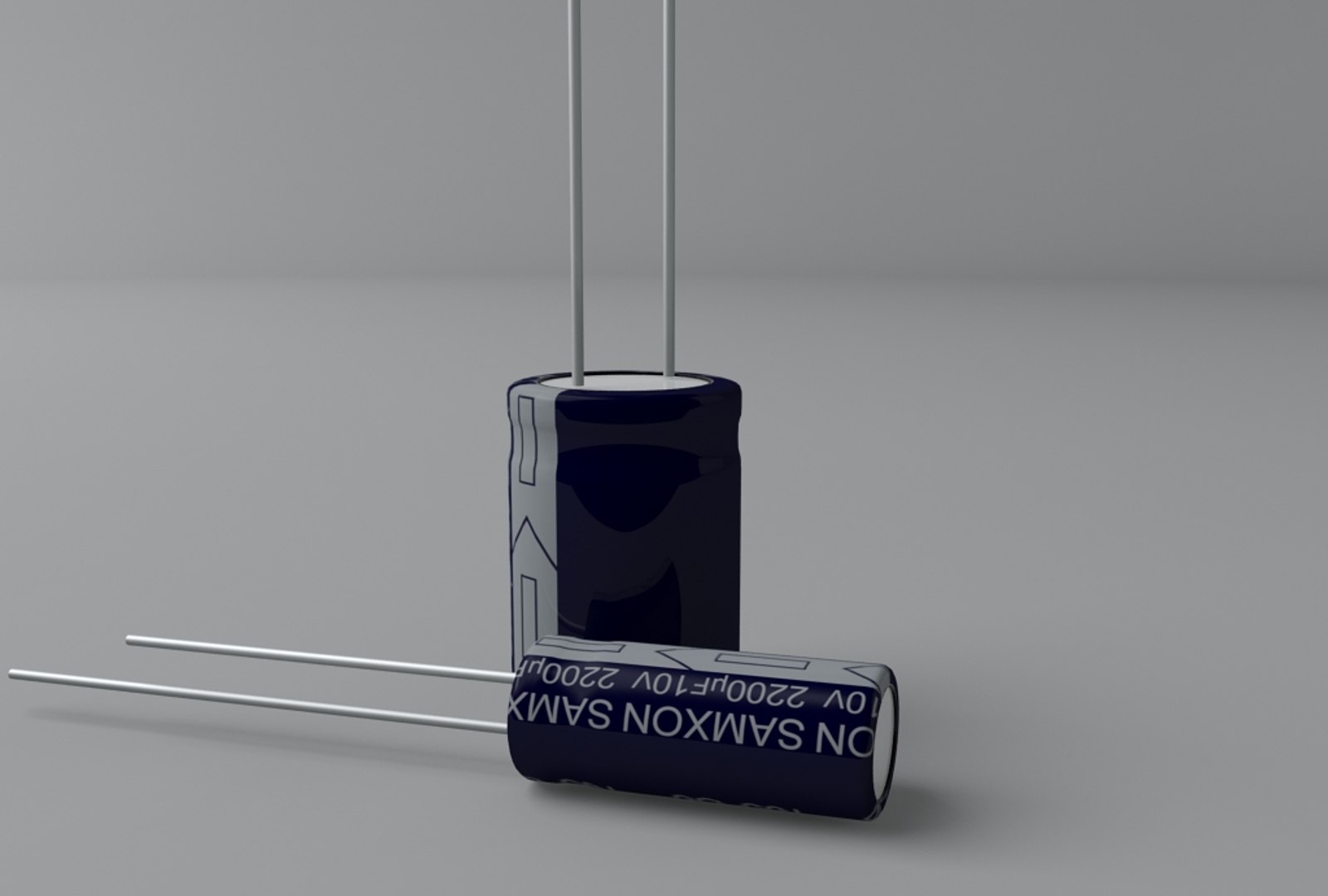 3d Model Electrolytic Capacitors