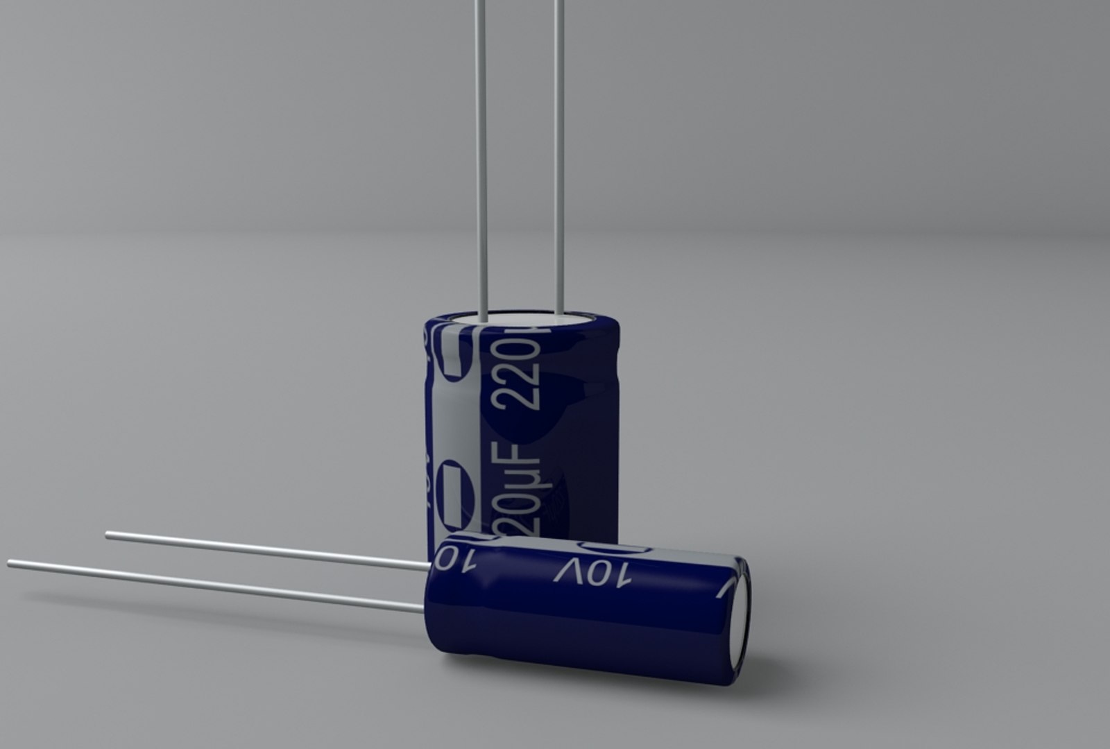3d Model Electrolytic Capacitors