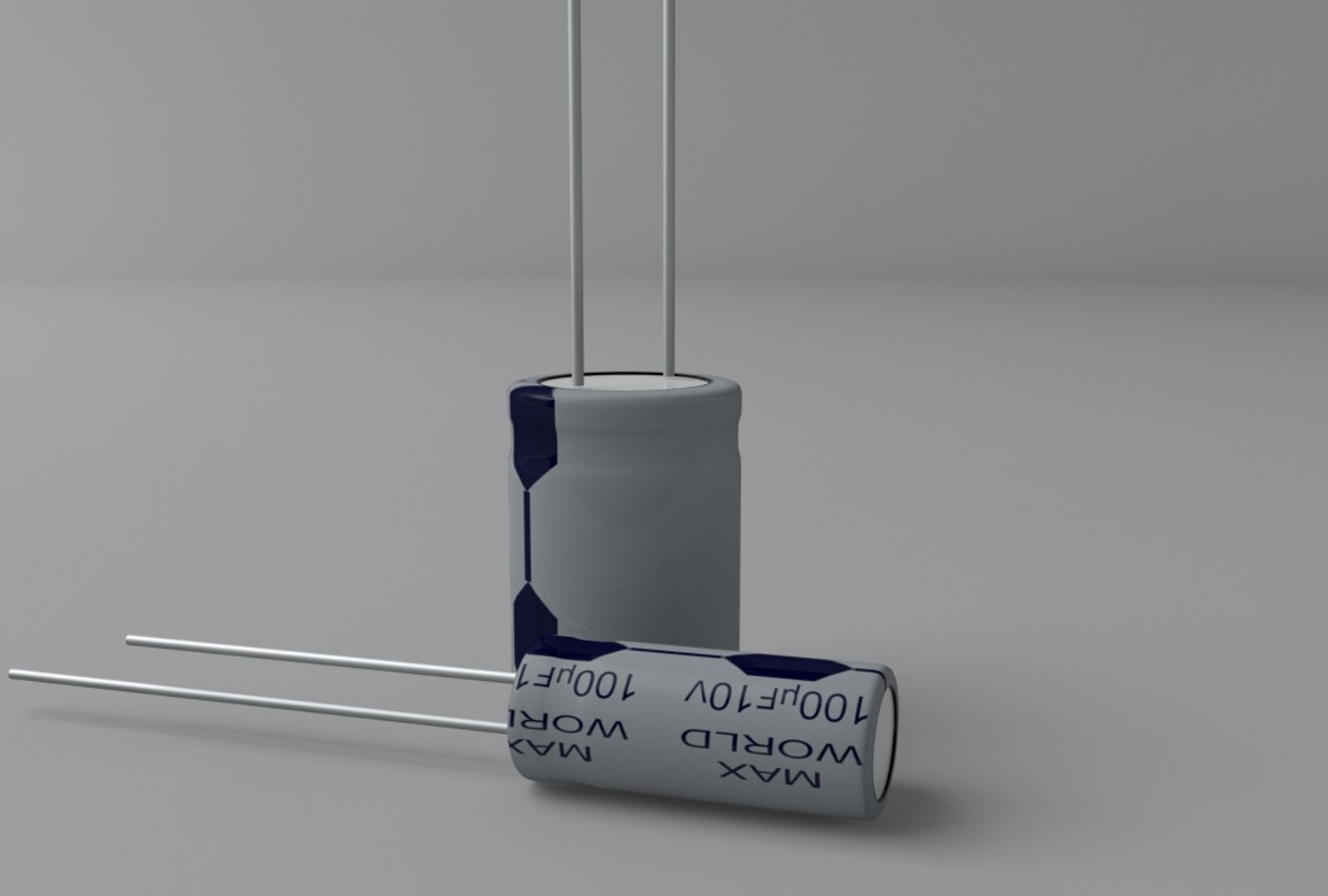 3d Model Electrolytic Capacitors