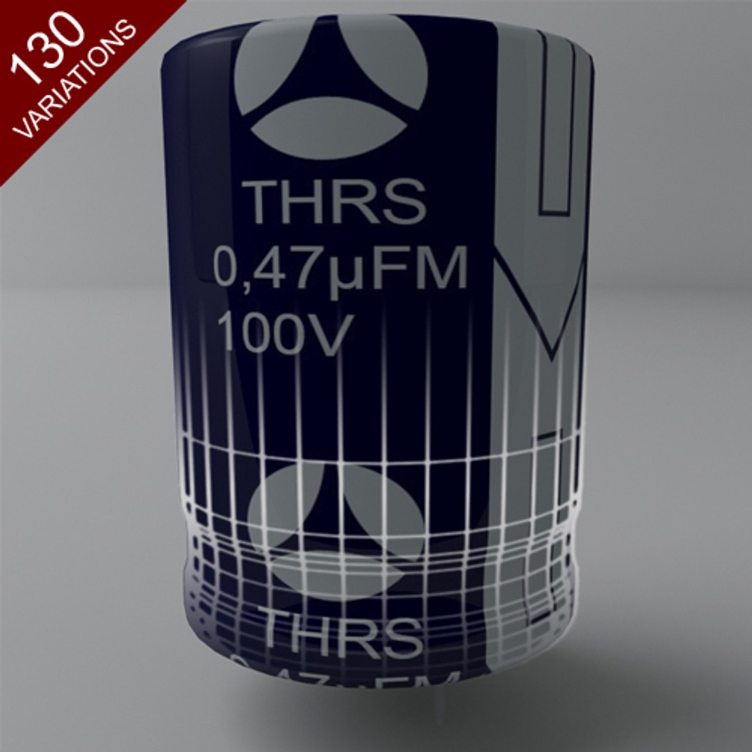 3d Model Electrolytic Capacitors