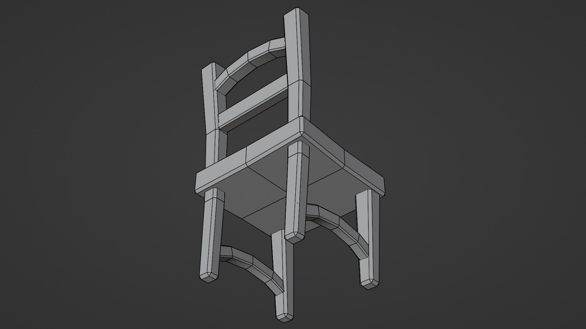 3D Lowpoly Stylized Wooden Chair - TurboSquid 2178768