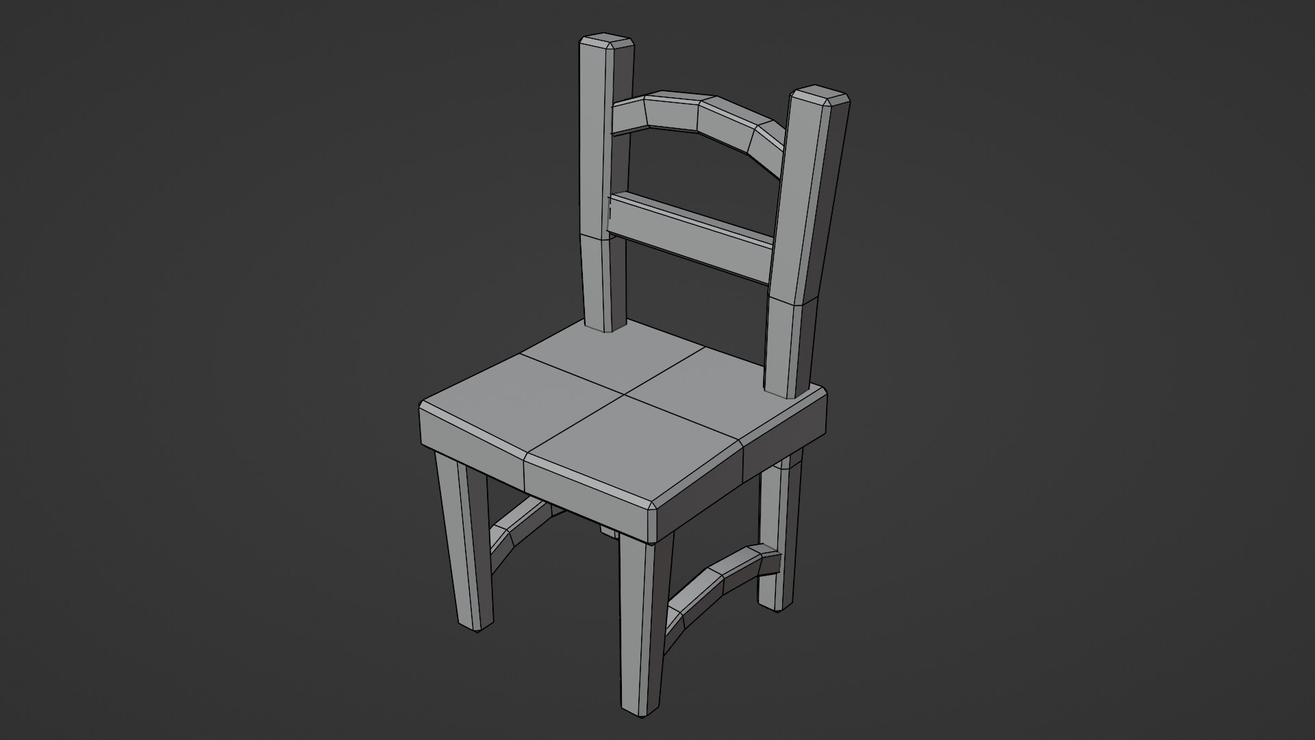 3D Lowpoly Stylized Wooden Chair - TurboSquid 2178768