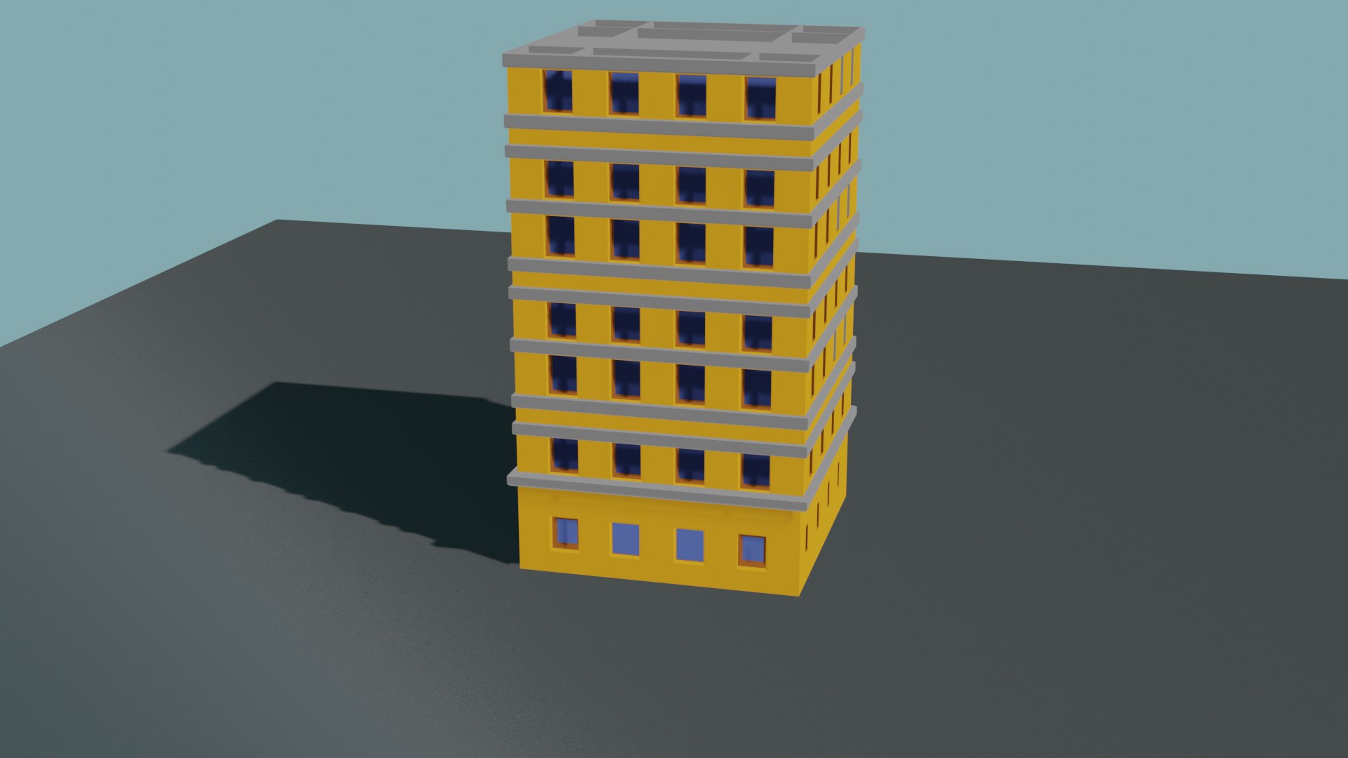 Low-Poly Cartoon Modular Buildings for Background 3D model - TurboSquid ...