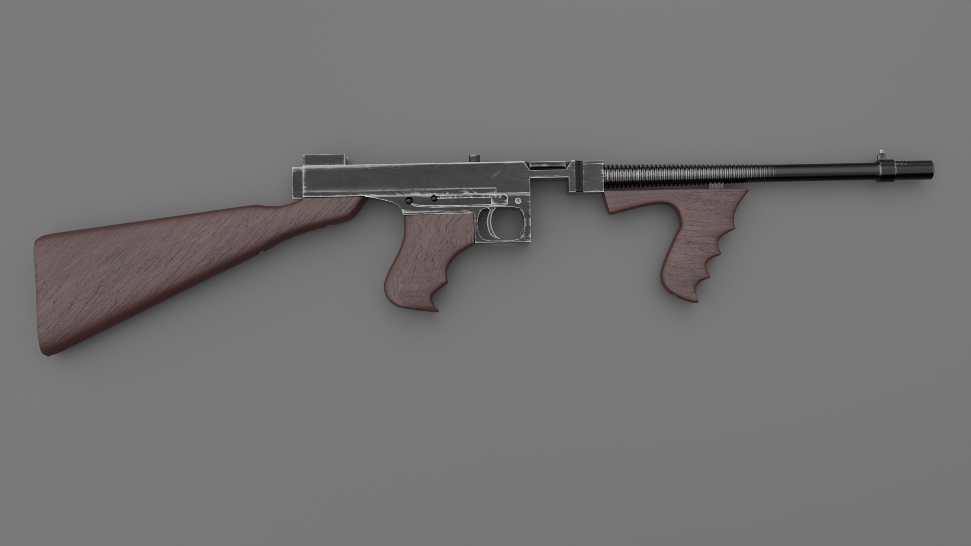 3D Thompson Submachine Gun - TurboSquid 2153522