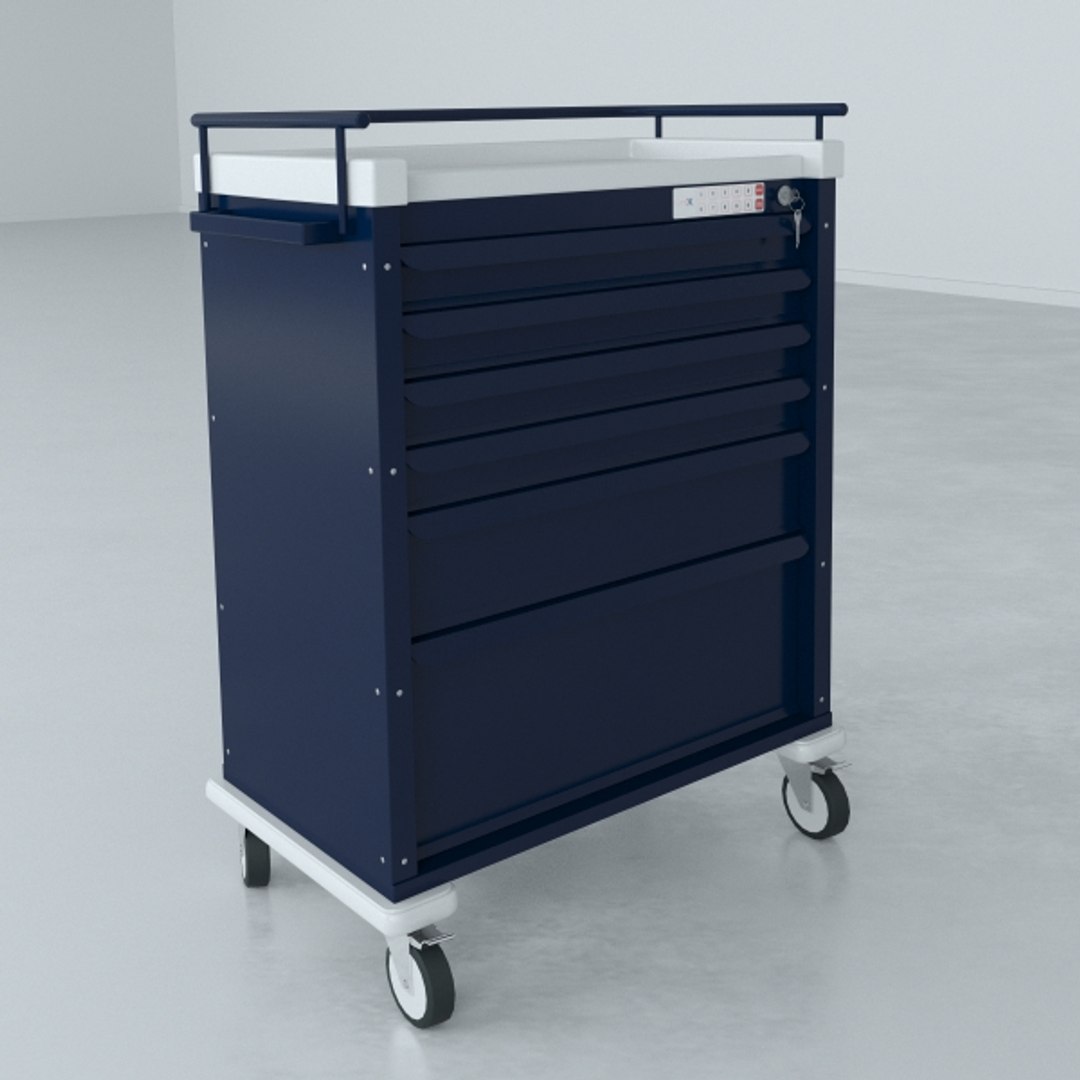 Anesthesia workstation drawer - model - TurboSquid 1228000