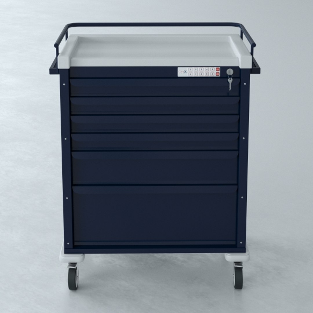 Anesthesia workstation drawer - model - TurboSquid 1228000