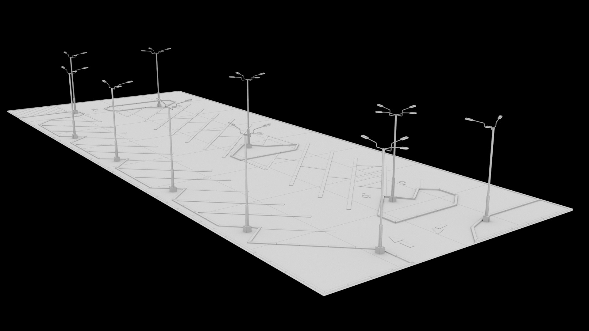 Parking Area 3D Model - TurboSquid 1847720