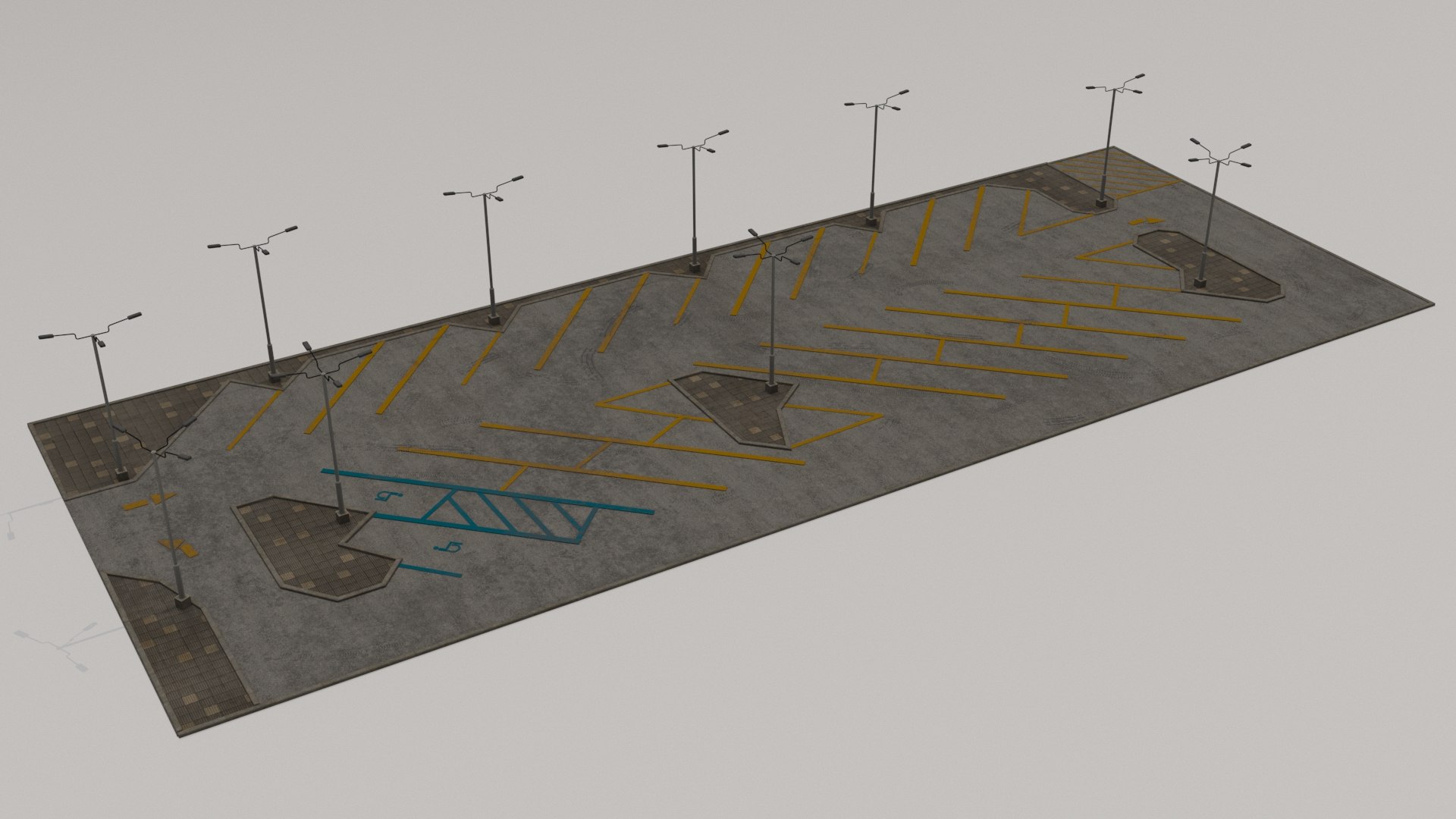 Parking Area 3D Model - TurboSquid 1847720